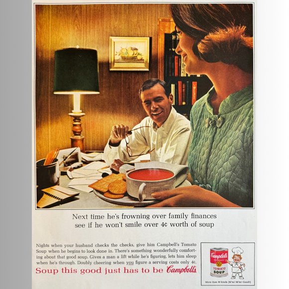 Campbell'S | Art | 964 Campbells Soup Print Ad Ephemera Tomato Soup ...